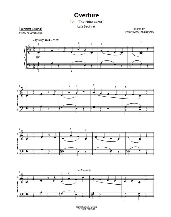 Nutcracker Arrangements for Piano Students — Musicnotes Now