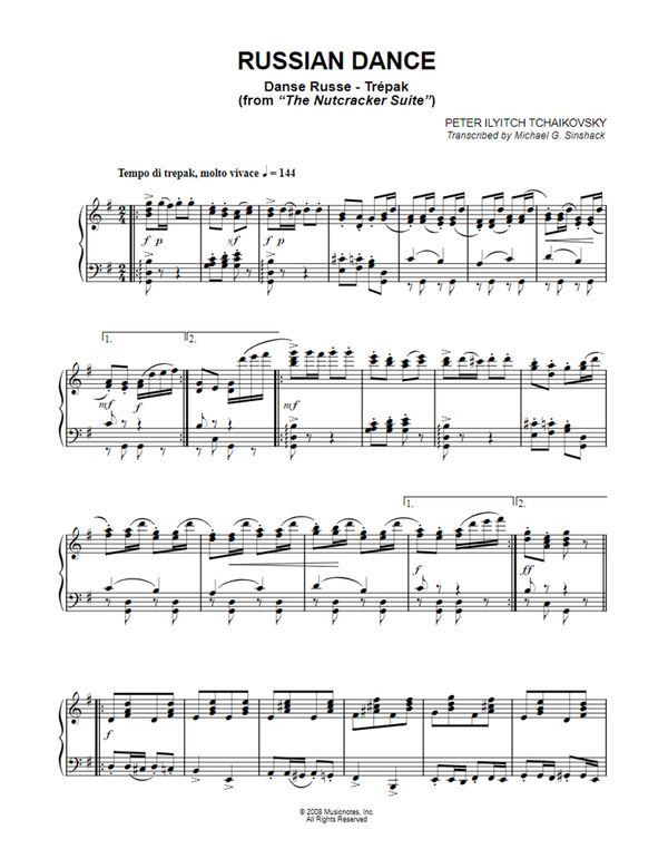 Nutcracker Arrangements for Piano Students — Musicnotes Now