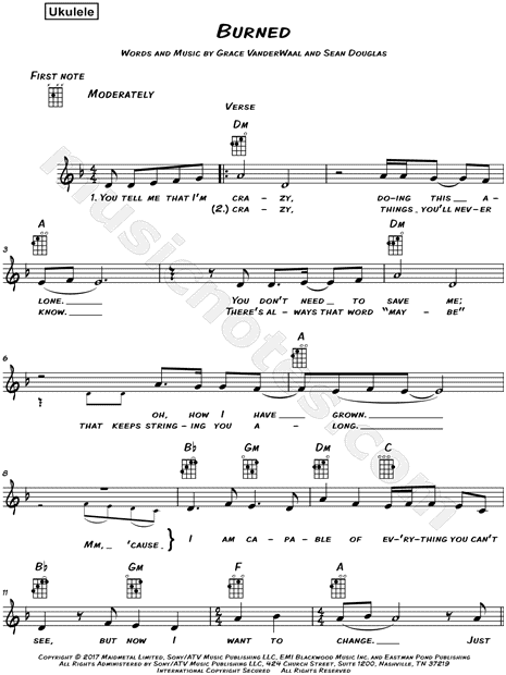 Moonlight Grace Vanderwaal Ukulele Chords - Sheet and Chords Collection Moonlight Grace Vanderwaal Ukulele Chords - Sheet and Chords Collection