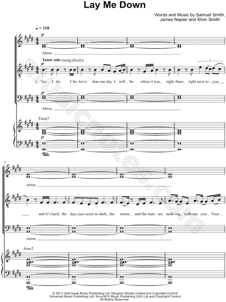 Sam smith lay me down sheet music - vicaatom Sam smith lay me down sheet music - vicaatom