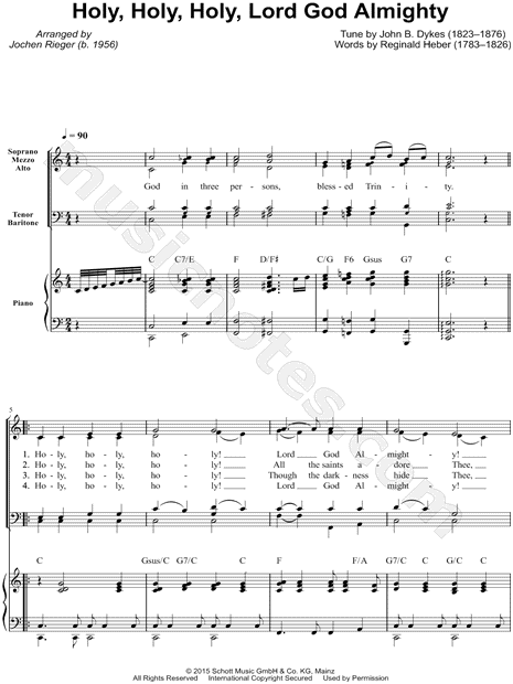 Holy Holy Holy Lord God Almighty Chords - Sheet and Chords Collection Holy Holy Holy Lord God Almighty Chords - Sheet and Chords Collection