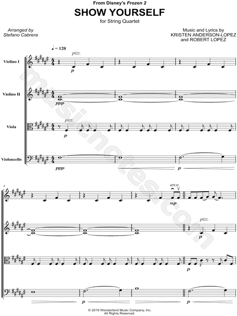 Show Yourself From Frozen 2 Sheet Music In F Major Download