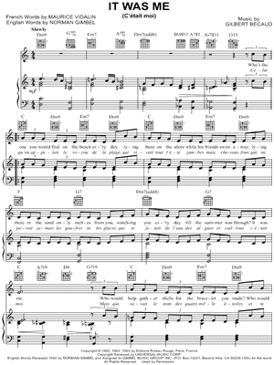 "IT WAS ME" Sheet Music - 1 Arrangement Available Instantly - Musicnotes