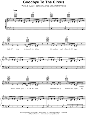 "Goodbye To The Circus" Sheet Music - 1 Arrangement Available Instantly ...