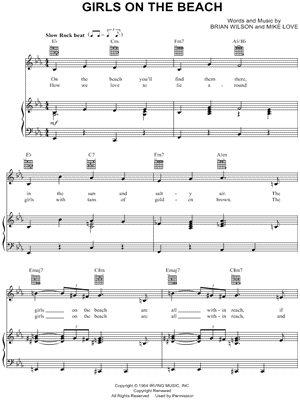 "Girls On The Beach" Sheet Music - 1 Arrangement Available Instantly ...