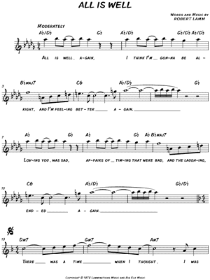 "All Is Well" Sheet Music - 1 Arrangement Available Instantly - Musicnotes