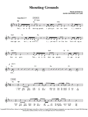 "Shouting Grounds" Sheet Music - 2 Arrangements Available Instantly ...
