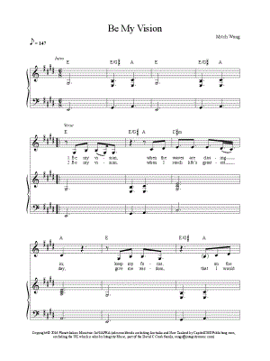 "Be My Vision" Sheet Music - 2 Arrangements Available Instantly ...