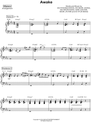 "Awake" Sheet Music - 1 Arrangement Available Instantly - Musicnotes