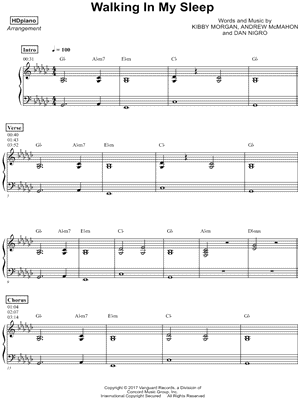 "Walking in My Sleep" Sheet Music - 1 Arrangement Available Instantly ...