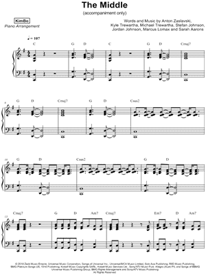 "The Middle" Sheet Music - 26 Arrangements Available Instantly - Musicnotes