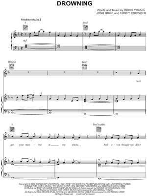 "Drowning" Sheet Music - 1 Arrangement Available Instantly - Musicnotes