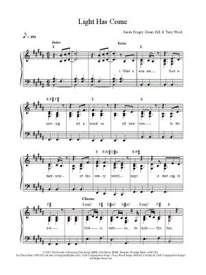 "Light Has Come" Sheet Music - 4 Arrangements Available Instantly ...
