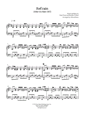 "Ref:rain" Sheet Music - 3 Arrangements Available Instantly - Musicnotes
