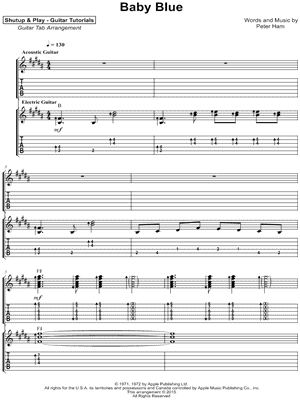 "Baby Blue" Sheet Music - 6 Arrangements Available Instantly - Musicnotes