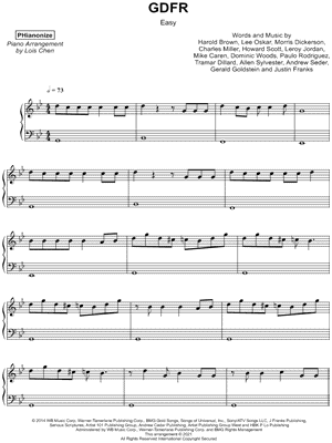 "GDFR" Sheet Music - 2 Arrangements Available Instantly - Musicnotes