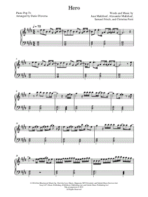 "Hero" Sheet Music - 1 Arrangement Available Instantly - Musicnotes