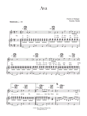 "Ava" Sheet Music - 1 Arrangement Available Instantly - Musicnotes