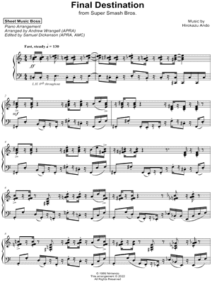 "Final Destination" Sheet Music - 1 Arrangement Available Instantly ...