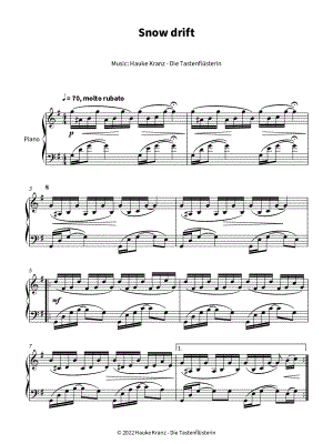 "Snow Drift" Sheet Music - 1 Arrangement Available Instantly - Musicnotes