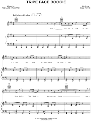 "Tripe Face Boogie" Sheet Music - 1 Arrangement Available Instantly ...