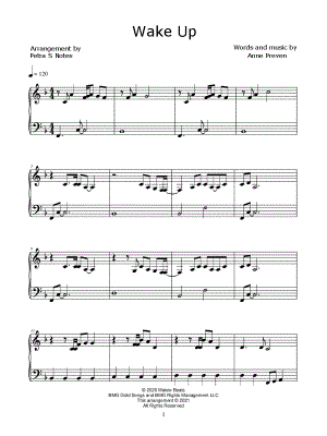 "Wake Up" Sheet Music - 12 Arrangements Available Instantly - Musicnotes